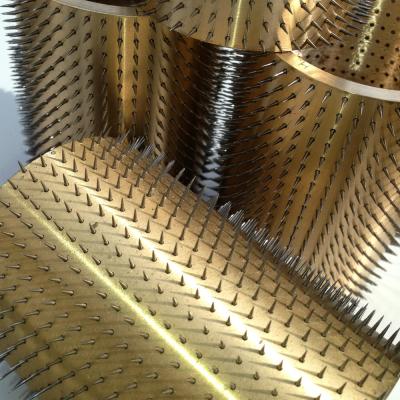 China Custom Stainless Steel Perforation Roller for Nonwoven Fabric Needle Punching 50mm OD for sale