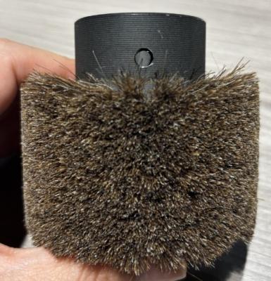 China Industrial Custom Roller Brush Horsehair Material Cylindrical Brush 100mm for Cleaning for sale
