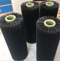 China Industrial Custom Nylon Roller Brush For Press Machine Colour Cleaning for sale