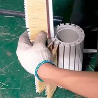 China Sisal Sandpaper Strip Brush 50-1400mm Length for Wood Polishing Deburring for sale