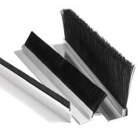 China Brush Strip Garage Door Seal Brush With Metal Support for sale