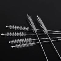 China Nylon Tube Clean Brush Stainless Steel 20mm Diameter Custom Length Laboratory Test Tube Cleaning Tool for sale