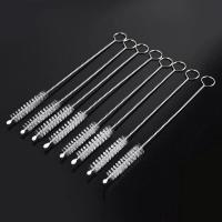 China Nylon Tube Clean Brush Stainless Steel 20mm Diameter Custom Length Laboratory Test Tube Cleaning Tool for sale