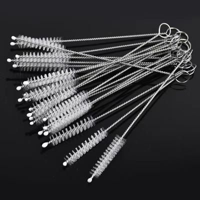 China Nylon Tube Clean Brush Stainless Steel 20mm Diameter Custom Length Laboratory Test Tube Cleaning Tool for sale