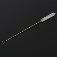 China Nylon Tube Clean Brush Stainless Steel 20mm Diameter Custom Length Laboratory Test Tube Cleaning Tool for sale