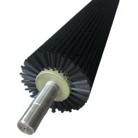 China Customized Nylon Cylindrical Brush Roller for Fruit Vegetable Cleaning Machine 60-600mm OD for sale