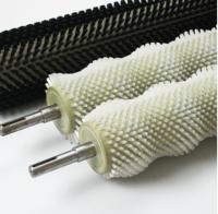 China Custom Size Roller Brush Nylon Material Brushes For Garlic Peeled Potatoes for sale