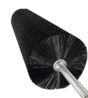 China Custom Spiral Roller Brush High Density Nylon Brush Aluminum Alloy Base 60mm to 600mm OD for Food and Printing Industry for sale