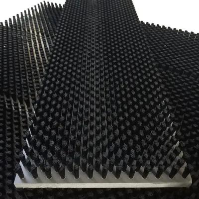 China Custom Industrial PVC HDPE Base Board Tufted Scrub Plate Cleaning Brush with 2000kg/㎡ Load Capacity and 0.1-0.3mm Filament Options for sale