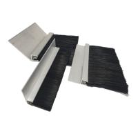 China Customizable Weatherstrip Door Seal Brush Strip with Nylon Bristles 0.1-0.5mm Filament for sale