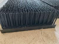 China Customizable PVC Base Nylon/Pp Bristles Plate Brushes For Sliding Furniture Panels for sale
