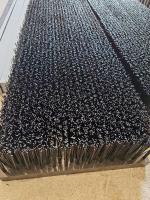China Customizable PVC Base Nylon/Pp Bristles Plate Brushes For Sliding Furniture Panels for sale