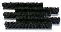 China Customized industrial Flat Lath Strip Wire Row Brush Nylon PP Plastic Plate Brush for sale