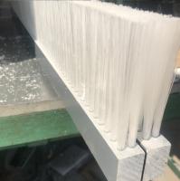 China Customized industrial Flat Lath Strip Wire Row Brush Nylon PP Plastic Plate Brush for sale