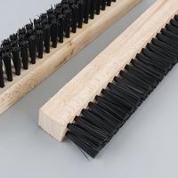 China Industrial Custom Lath Brush Pvc Base Nylon Material Brushes For Dust Removal for sale