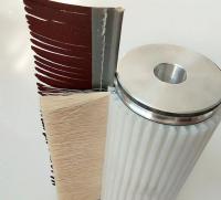 China Grit 120 Sandpaper Sisal Abrasive Brush Roller Polishing Strip Brushes for Sander Machine 180mm for sale