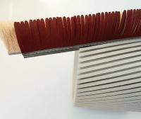China Grit 120 Sandpaper Sisal Abrasive Brush Roller Polishing Strip Brushes for Sander Machine 180mm for sale