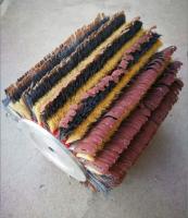 China Grit 180 Alumina Sandpaper Sisal Polishing Brush Roller 180mm for Wood Metal Polishing Machine for sale