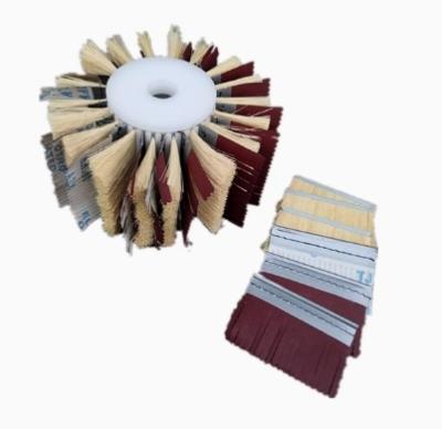 China Grit 180 Alumina Sandpaper Sisal Polishing Brush Roller 180mm for Wood Metal Polishing Machine for sale