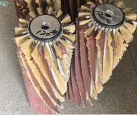 China Customized Grit 240 Sandpaper Sisal Cylinder Roller Brush for Wood Board Polishing for sale