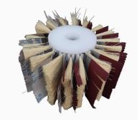 China Customized Grit 240 Sandpaper Sisal Cylinder Roller Brush for Wood Board Polishing for sale