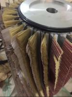 China Grit 320 Woodworking Sisal Sanding Drum Wheel Brush for Wood Polishing Machine Custom Size for sale