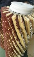 China Grit 320 Woodworking Sisal Sanding Drum Wheel Brush for Wood Polishing Machine Custom Size for sale