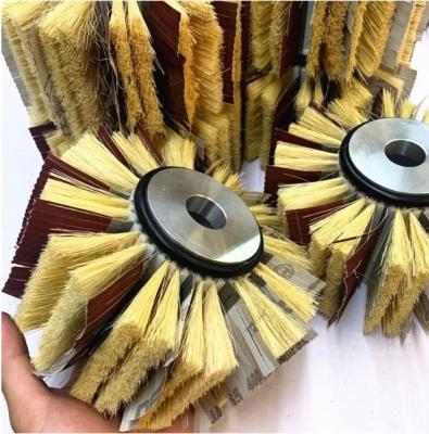 China Grit 320 Woodworking Sisal Sanding Drum Wheel Brush for Wood Polishing Machine Custom Size for sale