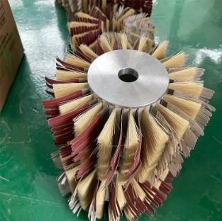 China Sanding Roller Brush Industrial Sisal Sandpaper Wood Polishing Brushes for sale