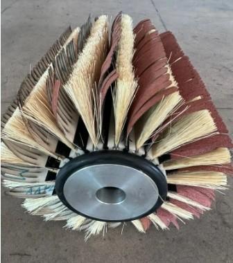 China Customized Sisal Sandpaper Brush Roller 80-600 Grit for Wood Metal Polishing for sale