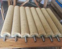 China Custom Natural Sisal Polishing Roller Brush for Wood and Metal Surface Finishing for sale