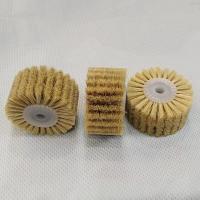 China Custom Sisal Roller Brush for Wood Polishing Waxing Cleaning 100mm for sale