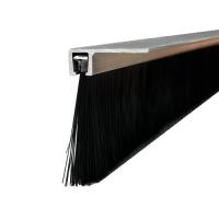 China Aluminum Alloy Weatherstrip Door Seal Brush Strip Nylon Bristle Custom Size for sale