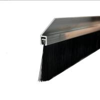China Aluminum Alloy Weatherstrip Door Seal Brush Strip Nylon Bristle Custom Size for sale