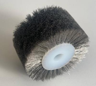 China Custom Stainless Steel Wire Roller Brush 150mm for Polishing and Rust Removal for sale
