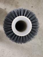 China Custom Nylon Abrasive Wire Roller Brush for Deburring Polishing Grinding 120mm Width for sale