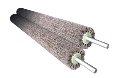 China Industrial Horsehair Cylindrical Brush Roller for Wood Metal Polishing Custom Size for sale