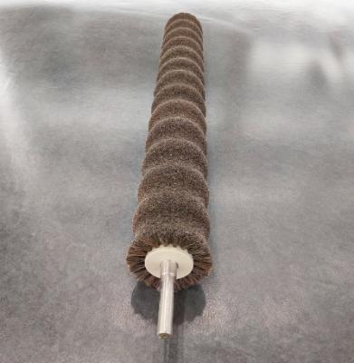 China Industrial Custom Horsehair Roller Brush for Fruit Vegetable Cleaning 100mm for sale