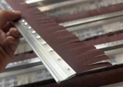 China Customizable O-Shape Aluminum Alloy Base Alumina Strip Brush for Wood Polishing 80-600 Grit for sale