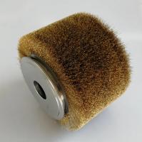 China Industrial Wood Polishing Machine Brass Wire Roller Brush for sale