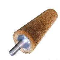 China Industrial Cylindrical Brush Copper Wire Material Roller Brush For Polishing for sale