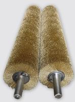 China Industrial Cylindrical Brush Copper Wire Material Roller Brush For Polishing for sale