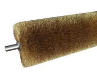 China Industrial Cylindrical Brush Copper Wire Material Roller Brush For Polishing for sale