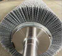 China Custom Abrasive Nylon Wheel Roller Brush 60#-240# Grit for Metal and Wood Polishing Deburring for sale