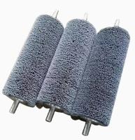 China Custom Abrasive Nylon Wheel Roller Brush 60#-240# Grit for Metal and Wood Polishing Deburring for sale