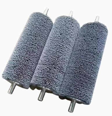 China Custom Abrasive Nylon Wheel Roller Brush 60#-240# Grit for Metal and Wood Polishing Deburring for sale