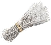 China Custom Size Nylon Tube Brush Stainless Steel Twisted Wire Pipe Cleaning Brush 500 PCS MOQ for sale