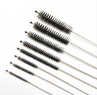 China Custom Size Nylon Tube Brush Stainless Steel Twisted Wire Pipe Cleaning Brush 500 PCS MOQ for sale