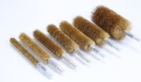 China Custom Tube Brush Stainless Steel Nylon Copper Wire Abrasive Wire Wound Cleaning Pipe Brush 500 PCS MOQ for sale