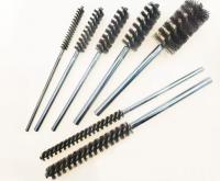 China Custom Tube Brush Stainless Steel Nylon Copper Wire Abrasive Wire Wound Cleaning Pipe Brush 500 PCS MOQ for sale